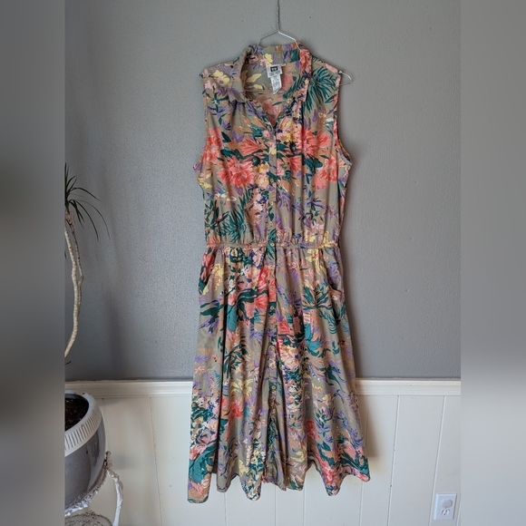 Together | Dresses | Together Tropical Floral Midi Dress | Poshmark